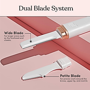 Jill Dermaplane Razor Trial Kit for Women | Facial Hair Removal Dermaplaning Kit Includes 1 Shave Wand, 2 Dermaplane Razors & Cleaning Cloth | Magic Spray Not Included | Supplies for 1 Shave
