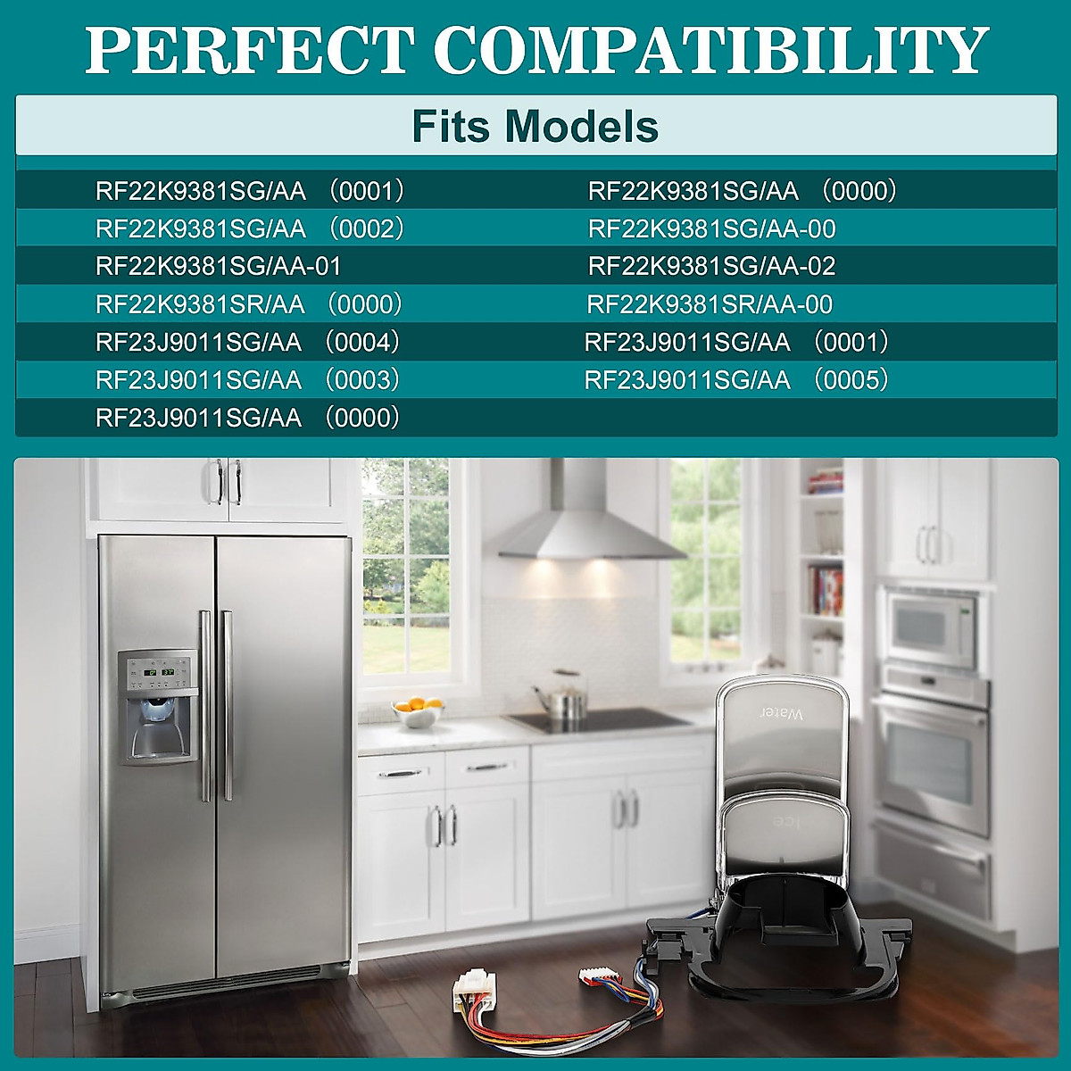 DA97-12628N Refrigerator Lever Dispenser Assembly For RF31FMEDBSR/AA-03 RF31FMEDBWW/AA-00 Refrigerator Water and Ice Dispenser Lever Compatible with Samsung Refrigerator Part