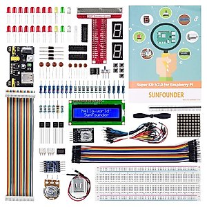 SunFounder Raspberry Pi Display 13.3 Inch IPS Portable HDMI Monitor with Raspberry Pi 4 Model B Starter Kit for Raspberry Pi Beginner