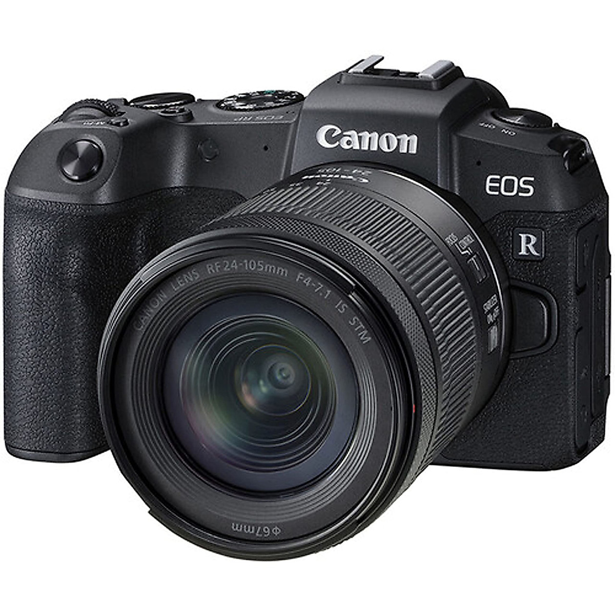 Canon EOS RP Mirrorless Camera with RF 24-105mm f/4-7.1 is STM Lens + 75-300mm III Lens, Accessories Including: 2X 64GB Memory Cards, LED Video Light, Microphone, Extra Battery, Case & More (Renewed)