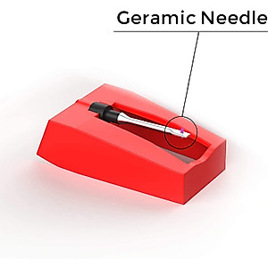 4 Pack Record Player Needle, Diamond Replacement Stylus Needle for Vinyl Record Player ION Jensen Crosley Victrola Sylvania Turntable Phonograph LP