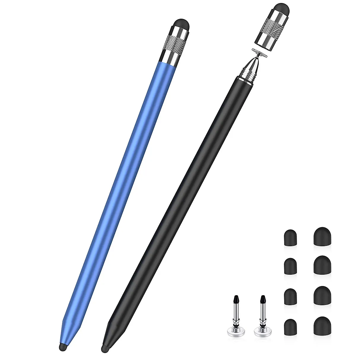 Stylus Pen for iPad iPhone, Styluslink 3 in 1 Universal Capacitive Stylus Pen for Touchscreen iPhone iPad Air Mini Pro Android Phone Chromebook Tablet Sumsung Laptop All Touchscreens (2 Pack)