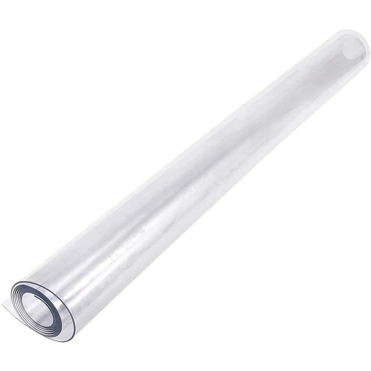 tonchean 2mm Thick Clear PVC Table Cover Protector 79 x 40inch Rectangular Plastic Tablecloth Desk Pad Plastic Table Cover, Waterproof & Easy Clean for Kitchen Wood Table