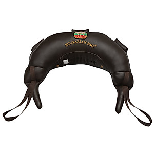 Bulgarian Bag - Genuine Leather (44 lb.) (Fitness, Wrestling, Judo, Grappling, Functional Training, MMA, Sandbag), Brown,X-Large, B01IABC8U0