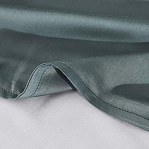 Dornroscn Cooling Bamboo Duvet Cover for Summer Sea Grass Removable Queen Size Duver Covers for Weighted Blankets 60''x80''