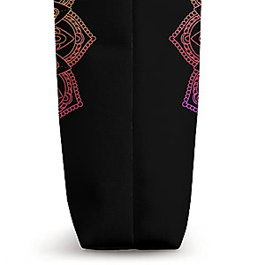 Tree of Life Cresent Moon Phases Floral Mandala Yoga Gift Tote Bag