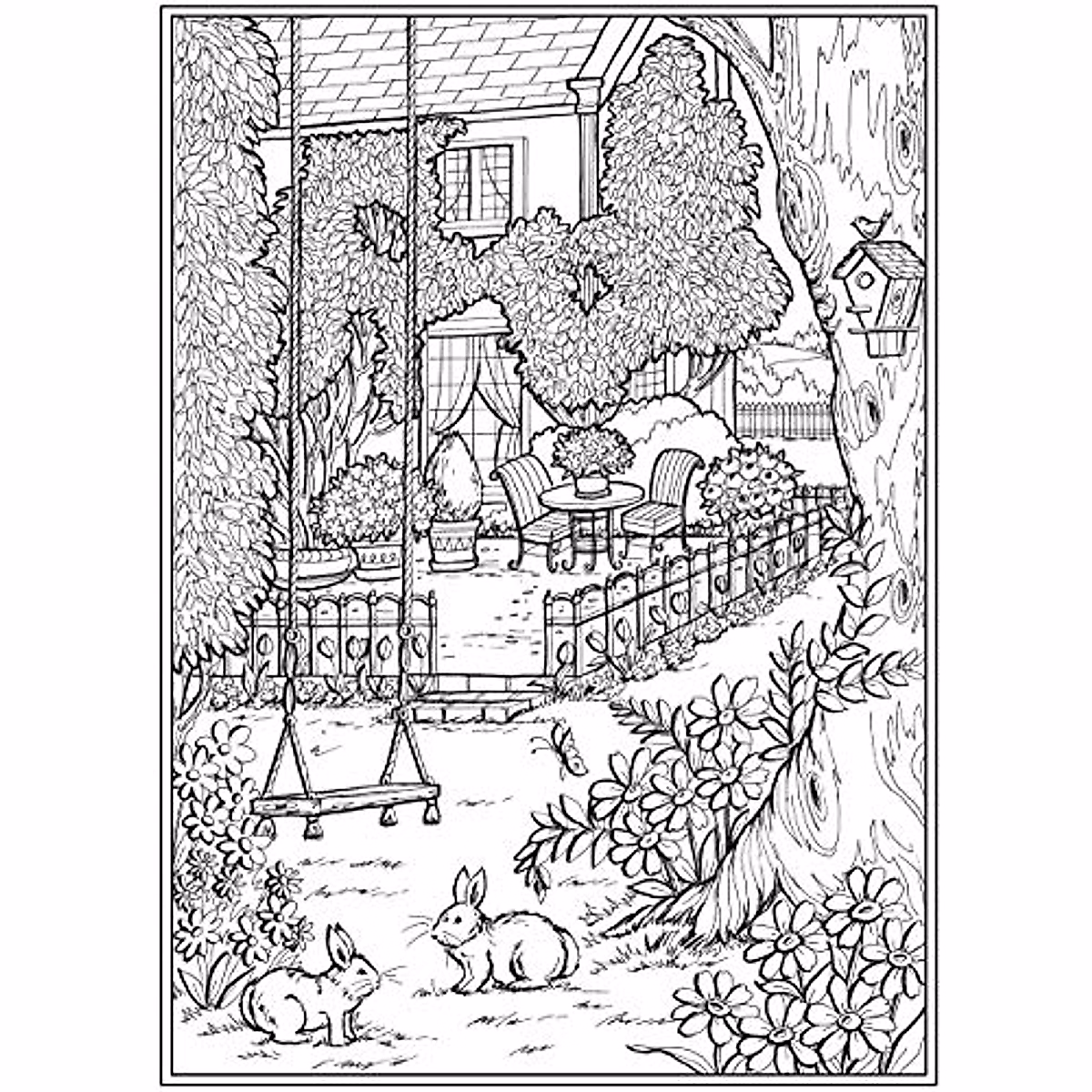 Creative Haven Country Gardens Coloring Book (Adult Coloring Books: In The Country)