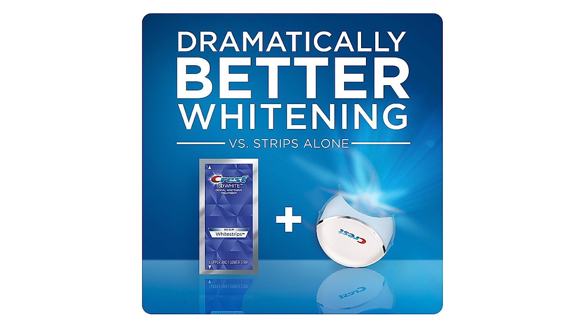 Crest 3D Whitestrips with Light – Fast Teeth Whitening Kit
