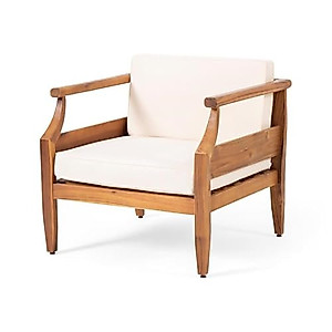 Noble House Aston Outdoor Club Chair (Set of 4) Teak