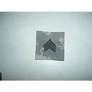Embroidered Patch - Patches for Women Man - Military US Army Sergeant E-5 Rank Hook and Loop for Digital ACUS