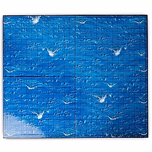 Hexers Role-Playing Game Board Mat, Square Grid Terrains, 8 Different terrains, Compatible with Dungeons and Dragons DND Pathfinder RPG, 27 on 23 inches, 1 inch Squares, Foldable & Dry Erase