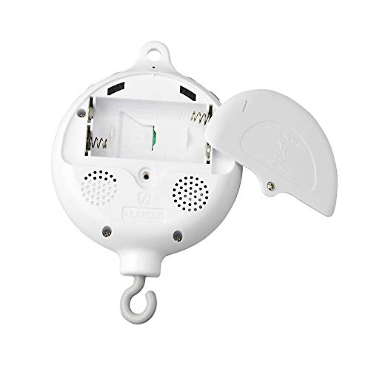 SAMYO Baby Crib Baby Bedding Battery-Operated Musical Mobile Rotary Music Box Plays 35 Tunes Volume Adjustable (Without Arm)