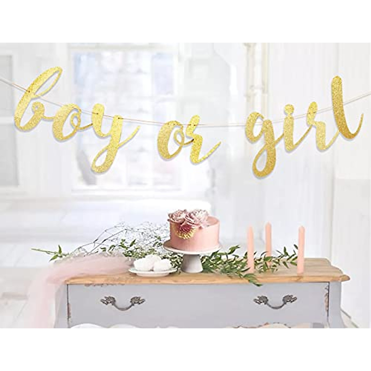 Boy or Girl Banner - Gender Reveal Decorations Banner, Boy or Girl Sign,baby Shower Banner for Boy/girl, Baby Girl Shower,oh Baby Banner,girl Baby Shower,it’s a Girl Banner
