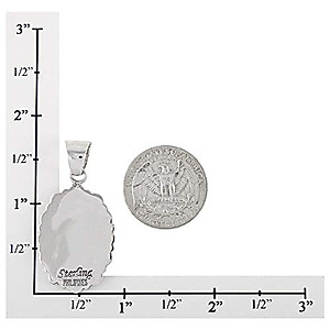 Turquoise Pendant Necklace 925 Sterling Silver Genuine Turquoise & Gemstones 20" (Multi-71)