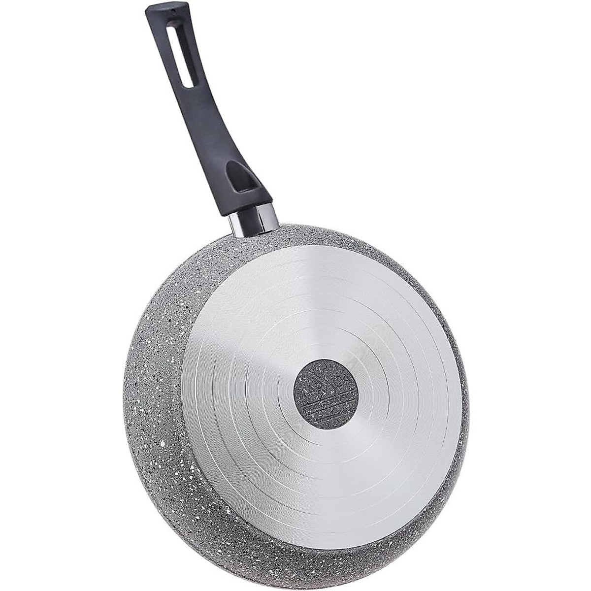 KARACA Gris Biogranite Grill Pan and Pan Set, 2 Pieces, 1 X Frying Pan 26 cm, 1 X Grill Pan 28 cm, Frying Pans, Crepe Pan Granite, Healthy Non-Stick Coating, 7X More Resisstant Against Scratches