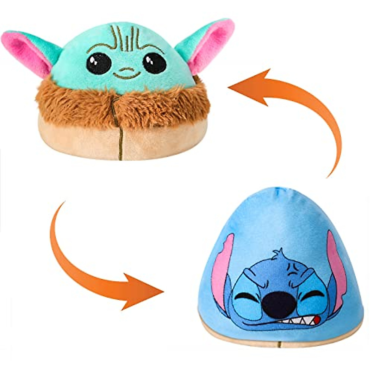 Biliful Plush Reversible Plushie Toys Stuffed Animal Mood Plush Double-Sided Face Baby Flip Reversed Toy Doll Kids Adults Gifts to Show Your Mood Without Saying a Word