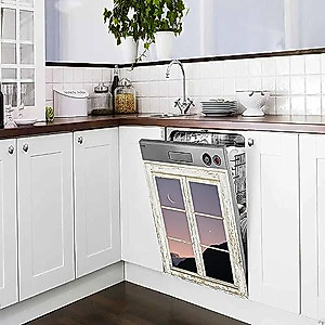 Dishwasher Magnet Cover New Moon Southern Alps Magnetic Refrigerator Stickers Decorative Appliance Cover Fridge Panels Metal Door Garage 23x26in