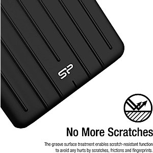 Silicon Power 4TB Rugged Portable External SSD USB 3.2 Gen 2 (USB3.2) with USB-C to USB-C/USB-A Cables B75 Pro