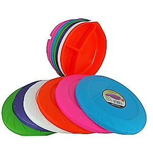 Set of 6 Microwave Food Storage Container, 3 Compartment Divided, Bright Colors BPA Free