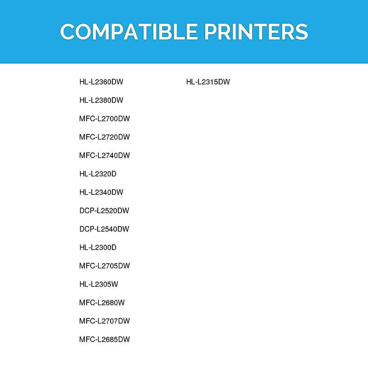LD Compatible Toner Cartridge Replacement for Brother TN660 TN-660 TN 660 TN630 High Yield use in HL-L2380DW HL-L2300D DCP-L2540DW L2540DW MFC-L2700DW MFC-L2685DW MFCL2700DW (Black)