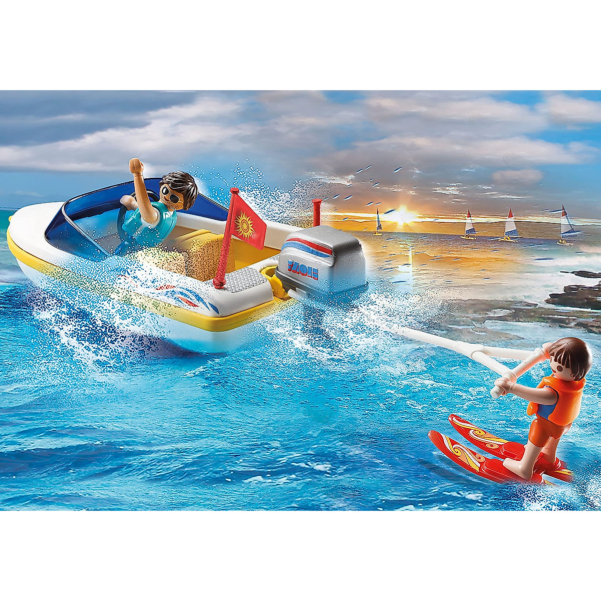 Playmobil Pick-Up with Speedboat