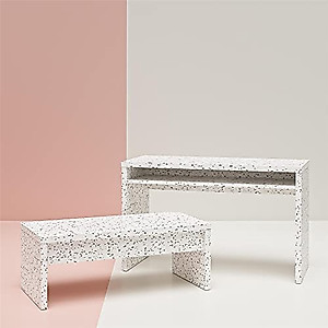 Mr. Kate Winston Desk, 19.7D x 47.6W x 29.2H in, Terrazzo