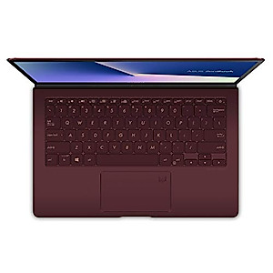 ASUS ZenBook S UX391UA-XB71-R Ultra-thin and light 13.3-inch Full HD Laptop, Intel Core i7-8550U, 8GB RAM, 256GB M.2 SSD, Windows 10 Pro, FP Sensor, Thunderbolt, Burgundy Red