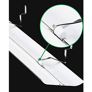 Liveinu Air Deflector Adjustable Reusable Heat and Air Deflector for Sidewall Vent Air Conditioner Deflector White 23" Inch