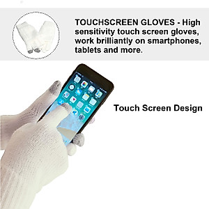 Warm Scarf Glove Hat Beanie Set - Cable Knit Winter Gift Set Pom Cap Touch Screen Glove Long Scarf 3 PCS Set for Women