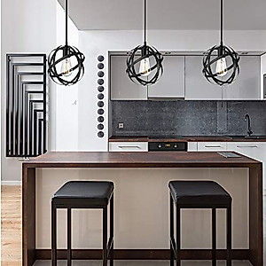 Globe Electric Tatum 1 Pendant Lighting 60876, Dark Bronze with Black Cord