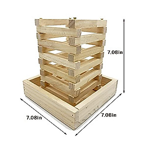 Rabbit Wooden Hay Feeder Chinchilla Food Dispenser Small Animal Hay Rack  Bunny Cage Accessories for Guinea Pig Hamster