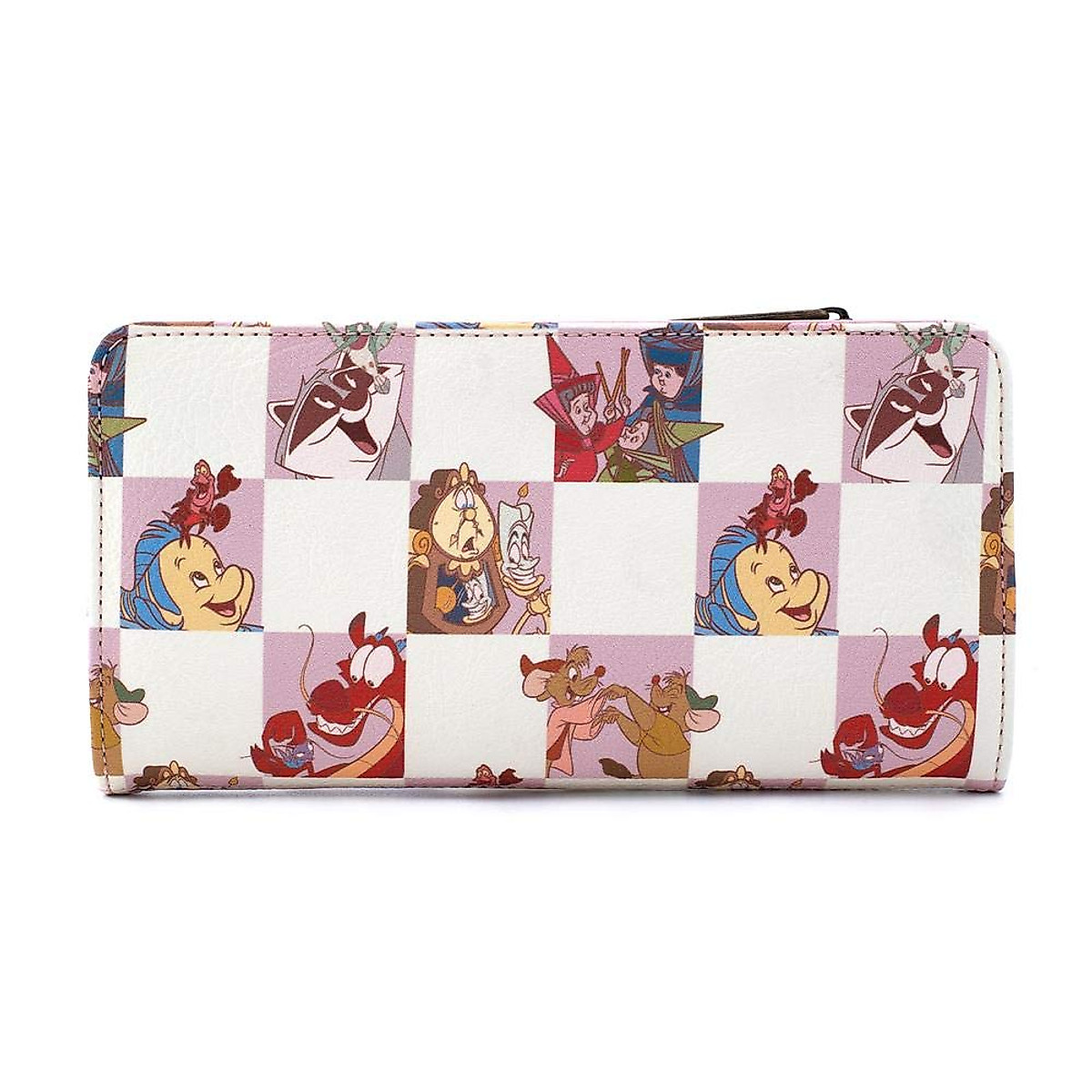 Loungefly x Disney Princess Sidekicks Rose Checker Allover Print Wallet