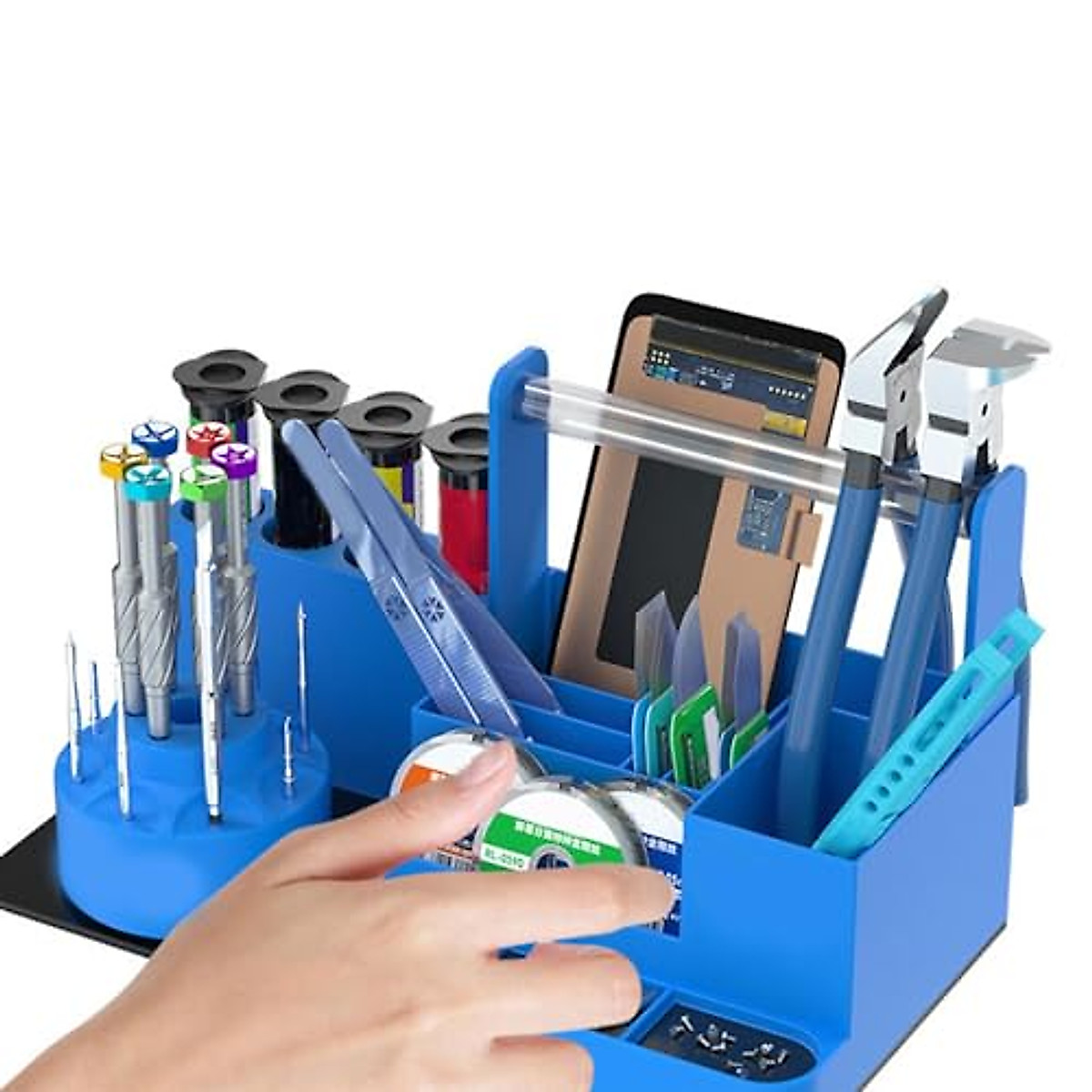 Magnetic Screwdriver Holder - 360 Degree Rotating Magnetic Tool Holder Storage | Screwdriver Tweezers Holder | Magnet Tool Organizer For Garage | Organizers For Hex Screw Driver Tool Kit