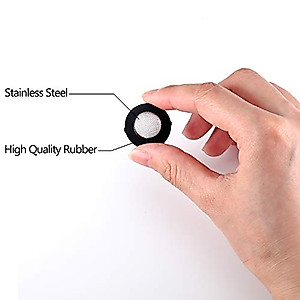 30 Pieces Stainless Steel Hose Coupling Filter Washers, Hose Screen Washers, Washer Hose Filters with Strainer, Set Inside Fittings for 3/4 Inch Garden Hose Connector and 5/8 Inch Washing Machine