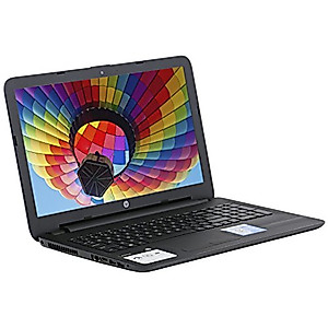 HP Notebook Laptop 15.6 HD Vibrant Display Quad Core AMD E2-7110 APU 1.8GHz 4GB RAM 500GB HDD DVD Windows 10