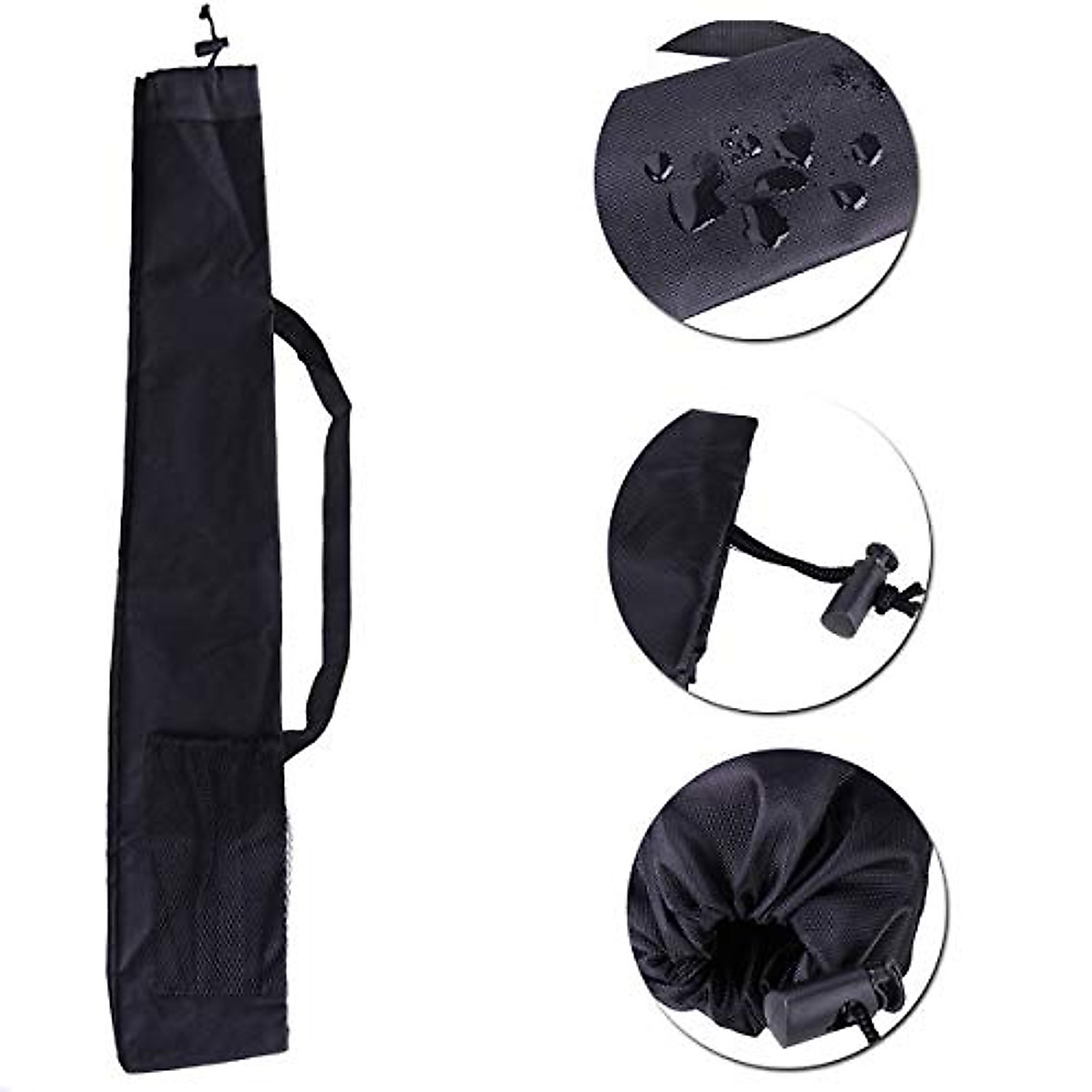 LIOOBO Foldable Alpenstocks Sticks Storage Bag Carrying Bag for Walking Stick Trekking Hiking Poles