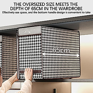 Qiopertar Visual Clothes Storage Bag Wardrobe Sorting Storage Box Portable Storage Bag Winter Quilt Storage Box