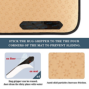 Kitchen Rugs Mats Non Skid 39 X 20inch Throw Rugs for Kitchen Floor Sink Standing Carpets Entryway Rugs (Red Wine and Bottle)