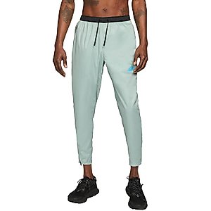 Nike mens Dri-FIT Phenom Elite Knit Trail Running Pant, Dusty Sage/Cool Grey/Laser Blue, Large