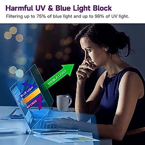 2 Pack 14 Inch Anti Blue Light Screen Protector for HP 14" Laptop/HP Pavilion 14/HP Chromebook 14/HP Stream 14/HP ProBook 14/Acer Chromebook 14/Acer Aspire 14/Acer Chromebook 314|514/Asus Chromebook C425/Asus VivoBook 14, Eye Protection Anti Glare Screen