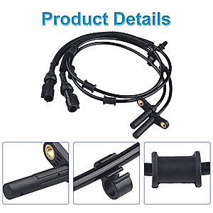 WMPHE Compatible with 1 Pair Front Left & Right ABS Wheel Speed Sensor Ford F150 2005 2006 2007 2008, Lincoln Mark LT 2007 2008, Replace OEM 7L3Z-2C204-A 695-044, Only for RWD Models