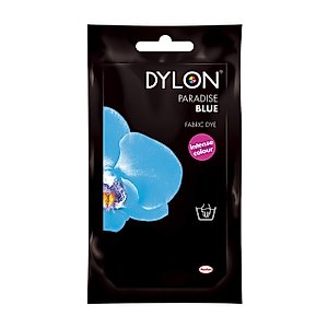 Dylon Hand Fabric Tie Dye used Worldwide by Best Designers, Multi-Purpose, Suitable for Small Natural Fabrics, Permanent and Easy to Apply, Color: Paradise Blue, Size: 1.76 oz (50 grams)