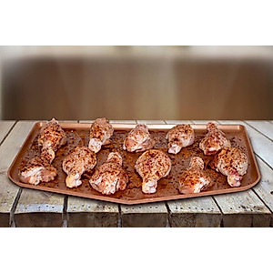 Chop Keeper Chopping Tray with Raised Sides and Easy-Guide Funnel, Midnight Black, Stainless and Copper, 3-Pack - Argee RG908/3