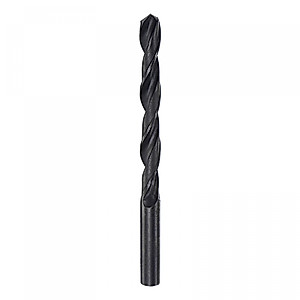 uxcell 6542 High Speed Steel Straight Shank Twist Jobber Drill Bit, Fully Ground Black Oxide Drill Bits 8.5mm Drill Diameter 115mm Total Length 1 Pcs