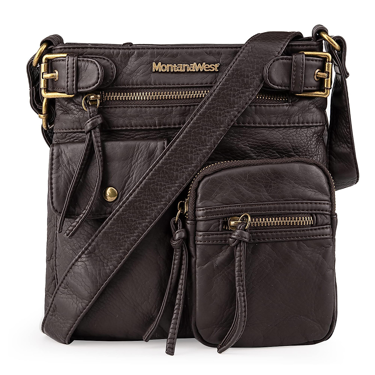 Montana West Crossbody Bags for Women Shoulder Purse and handbags Medium Multi Pocket Travel Bag,MWC-046CF