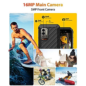 Ulefone Power Armor X11 Pro Rugged Smartphones Unlocked, IP69K Waterproof Phone, 8150mAh Battery, Android 12, 8-Core 8GB+64GB, 16MP AI Camera, 5.45'' HD+, 3-Card Slots, Dual 4G, GPS, NFC