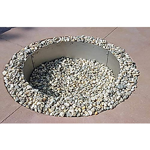 18" Deep Fire Pit Liner-Campfire Ring 45" Diameter Stainless Steel