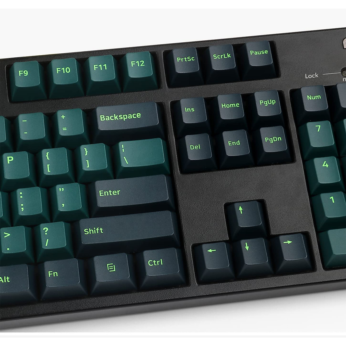 Gaming Keycaps Set Doubleshot PBT Keycap Set for Cherry 3000 for Mechanical Gaming Keyboard (Dark Green)
