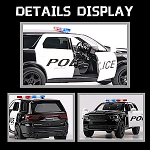 COOLPUR 1/36 Scale Durang Car Model Off-Road Diecast Toy Vehicle Zinc Alloy Metal Pull Back Powered Vehicles Mode for Kids,Adult,Boyfriend Gift(Police)