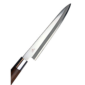 Ginsu Yanagiba 9.5" Sashimi Knife, Brown - Premium Stainless-Steel Blade, Designed for Right Hand Usage